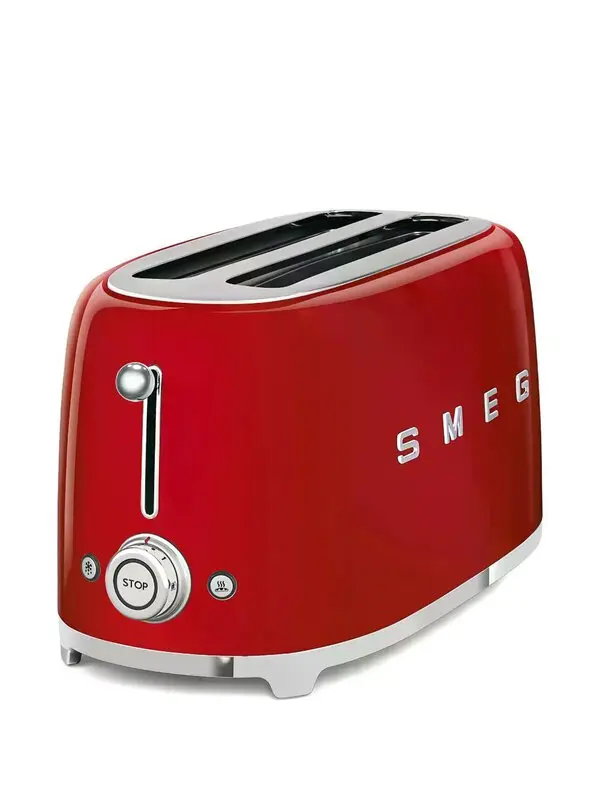 SMEG Dial Control Plissé Two-toaster - Red