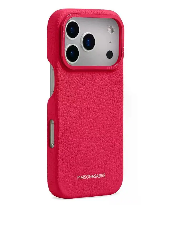MAISON DE SABRE Leather Iphone 17 Pro Case - Pink