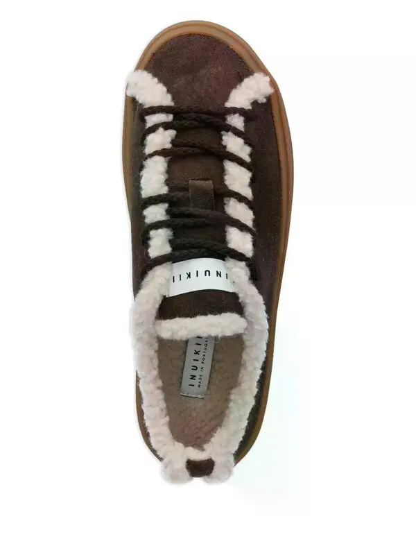 Inuikii Shearling Lace-up Sneakers