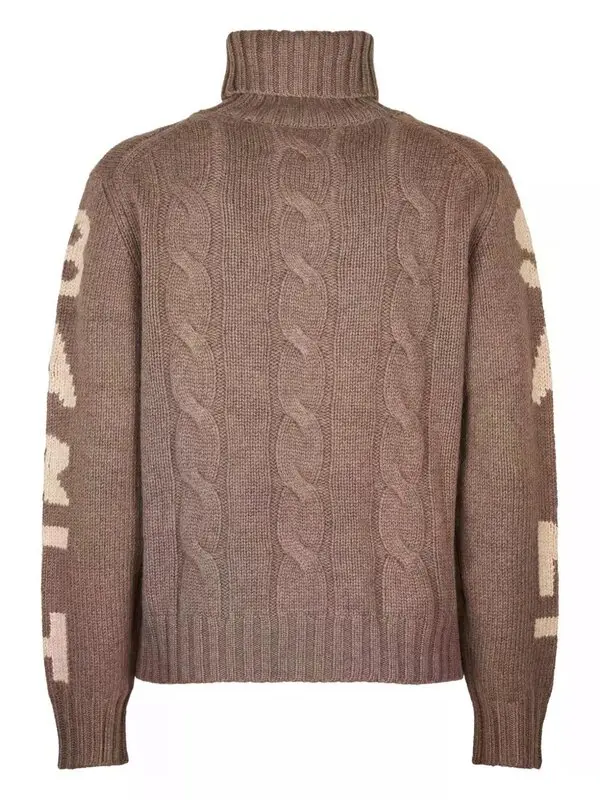 MC2 SAINT BARTH Cable-knit Roll-neck Sweater