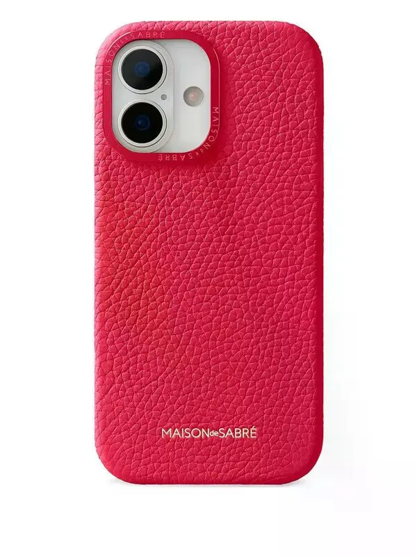 MAISON DE SABRE Camera-guard Leather Iphone 17 Case - Pink