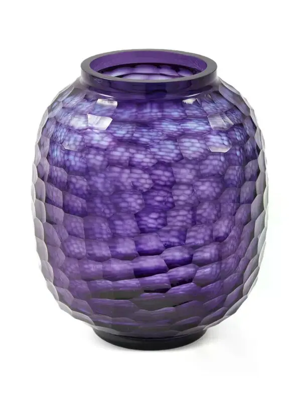 POLSPOTTEN Small Honeycomb Vase - Purple