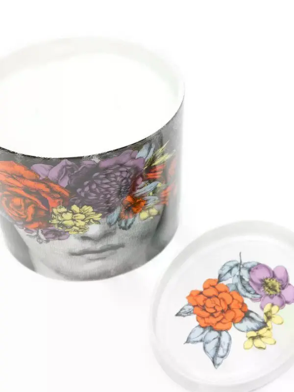 FORNASETTI Floral-face Candle