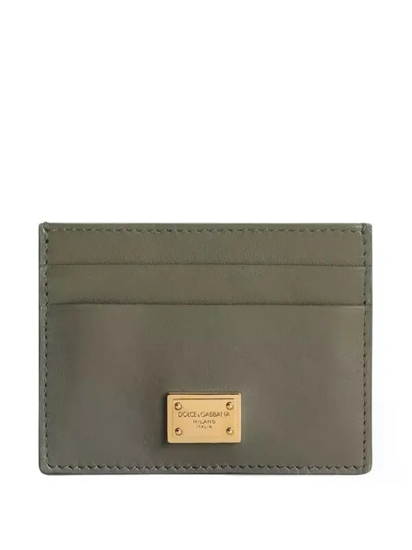 Dolce & Gabbana Logo-plaque Cardholder - Green