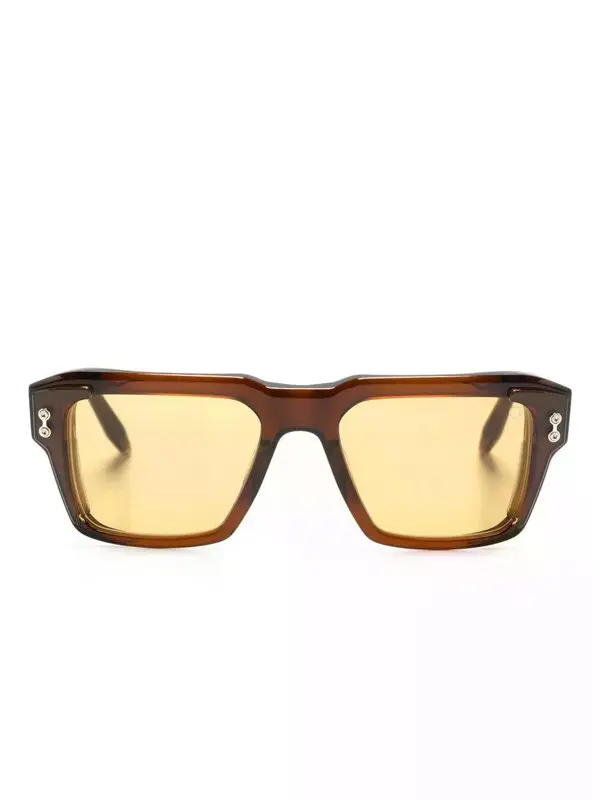 AKONI Hercules Square-frame Sunglasses - Brown