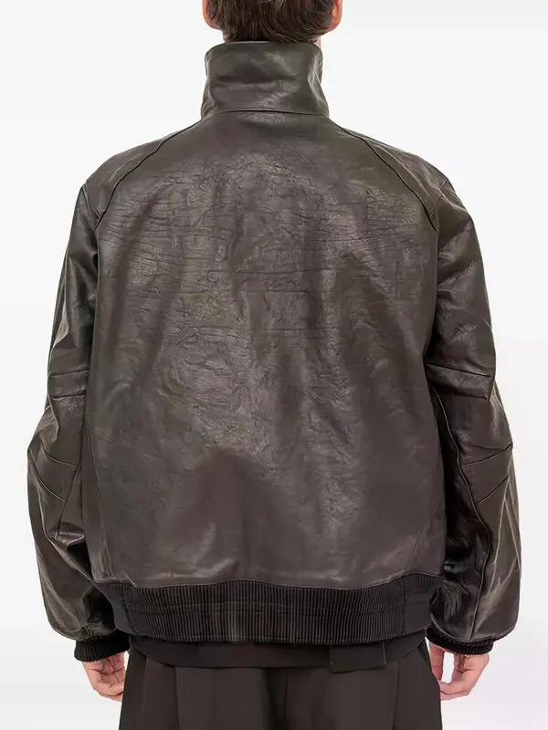 DEVOA Zip-up Leather Jacket