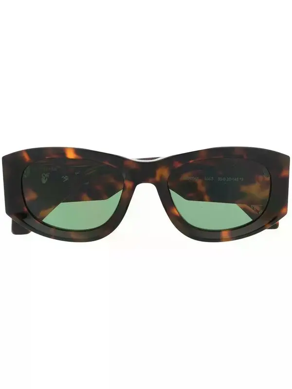 Off-White Joan Oval-frame Sunglasses - Brown