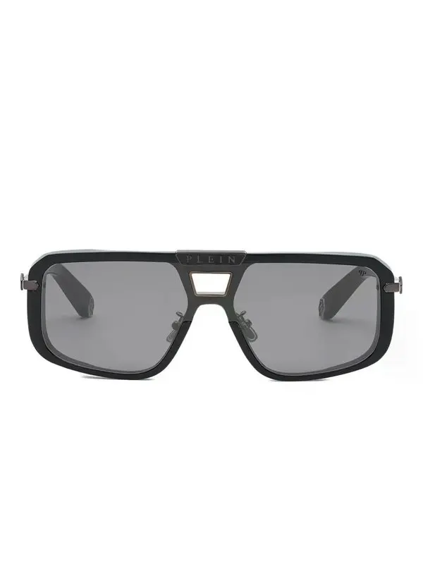 Philipp Plein Rectangular Sunglasses - Black