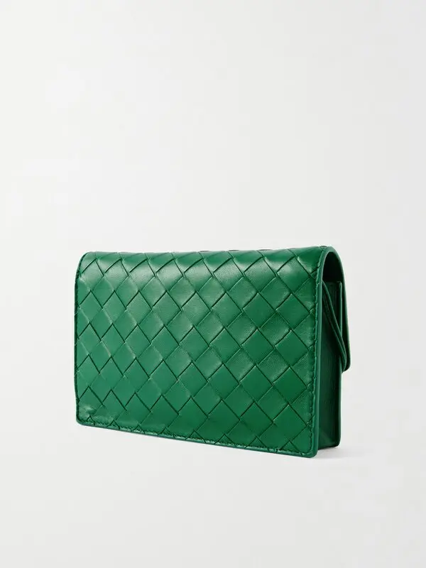 Bottega Veneta Intrecciato Leather Pouch With Knotted Hardware