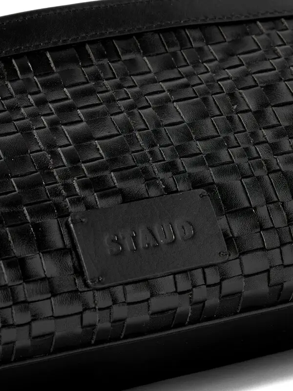 Staud Maude Woven Leather Clutch