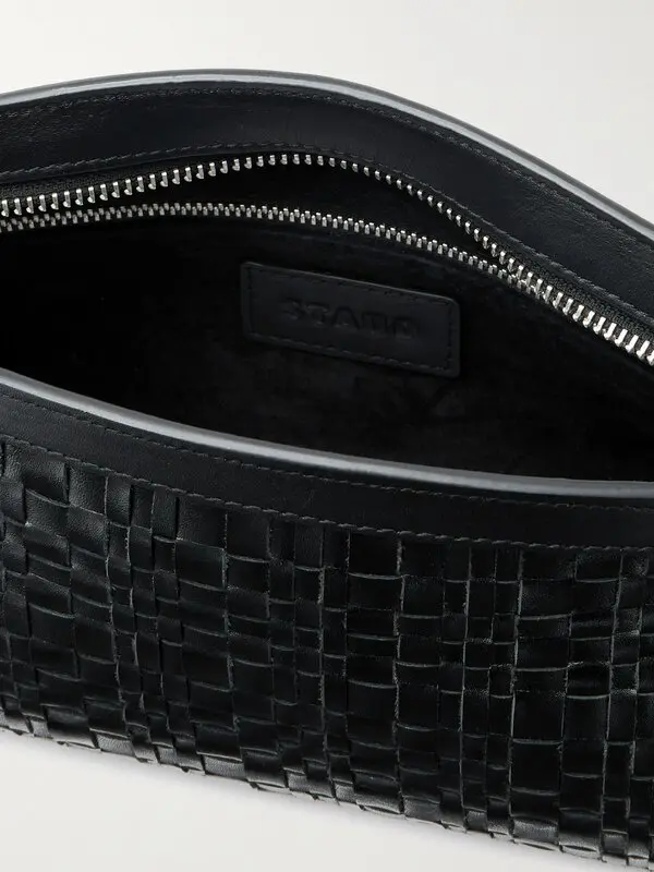 Staud Maude Woven Leather Clutch