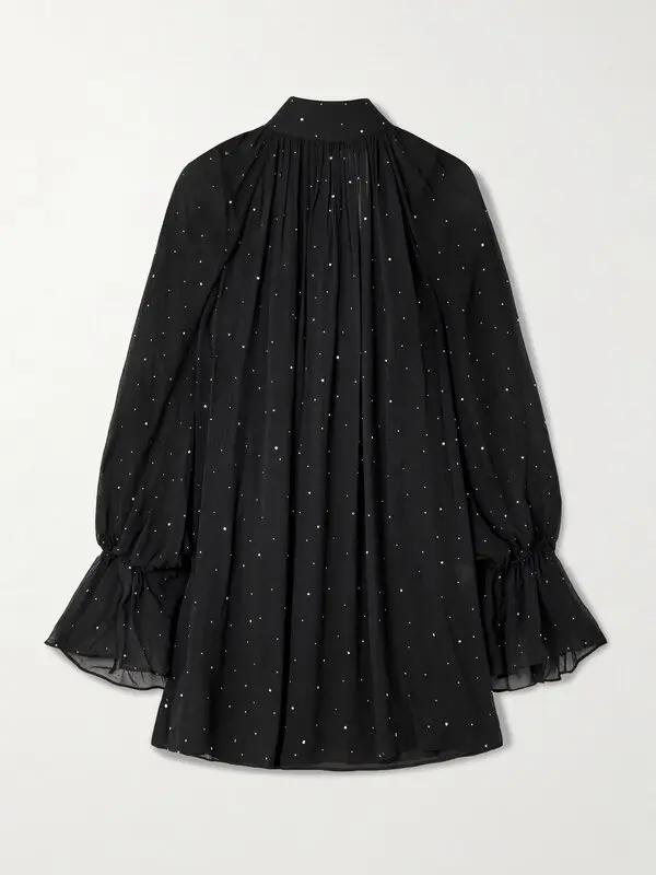 Staud Roux Crystal-embellished Mini Dress