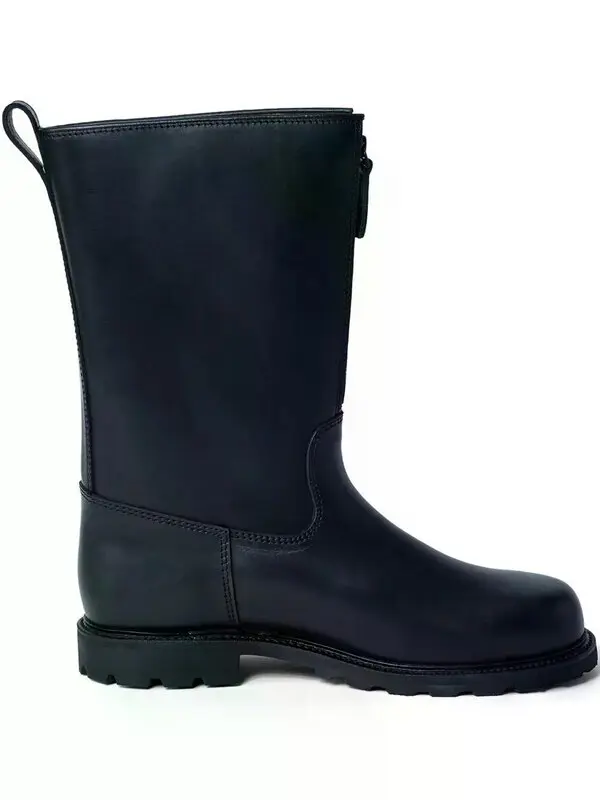 RIER Tractor Round-toe Leather Boots