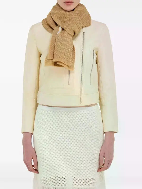 FERRAGAMO Gancini-motif Wool Scarf - Neutrals