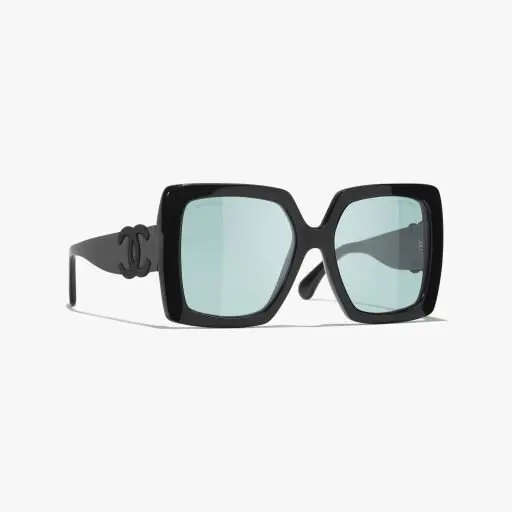 Chanel Square Sunglasses - Black
