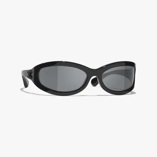 Chanel Shield Sunglasses - Black