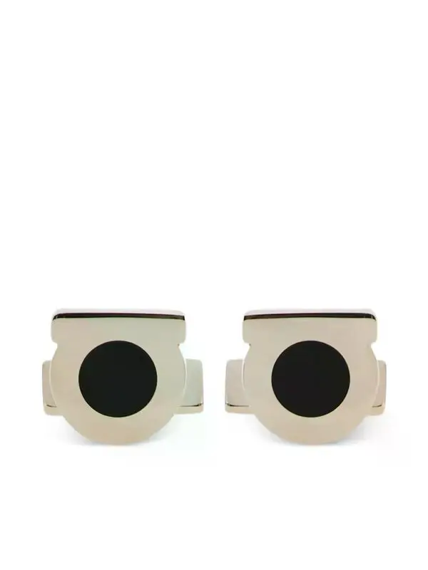 FERRAGAMO Gancini Silhouette Cufflinks - Silver