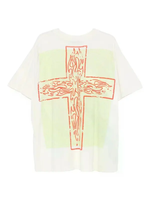 HELLSTAR Distressed Graphic-print T-shirt