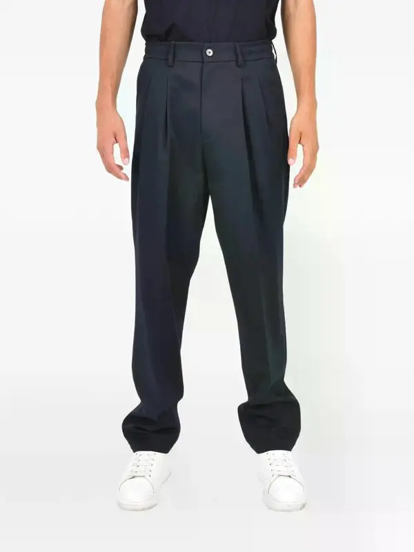LOW BRAND Pleated Tailored Trousers