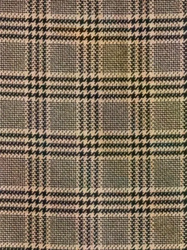 Saint Laurent Check Fringed Scarf