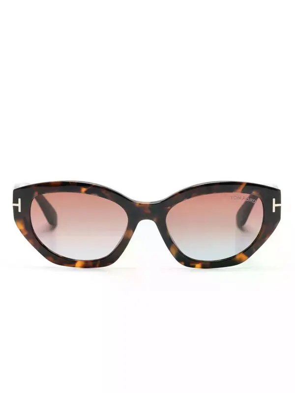 TOM FORD Tortoiseshell Cat-eye Frame Sunglasses - Brown