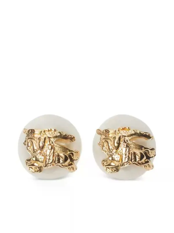 Burberry Sphere Pearl Stud Earrings - White