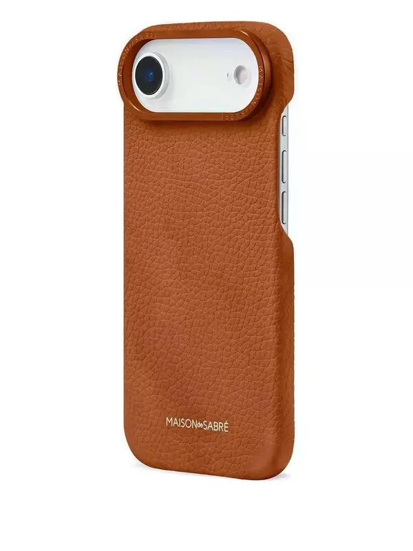 MAISON DE SABRE Leather Iphone 17 Air Case - Brown