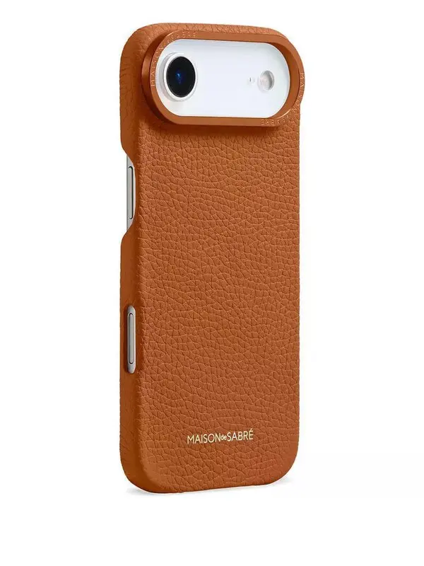 MAISON DE SABRE Leather Iphone 17 Air Case - Brown