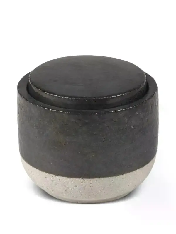 SERAX X Studio Piet Burning Wood Ceramic Candle - Grey