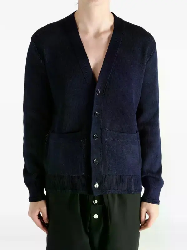 Givenchy V-neck Button-up Cardigan - Blue