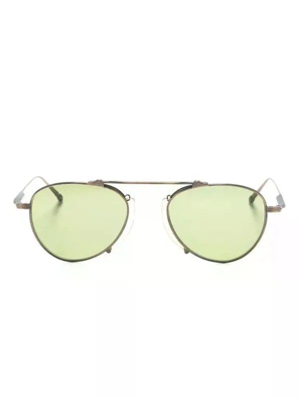 Matsuda Pilot-frame Titanium Sunglasses - Silver