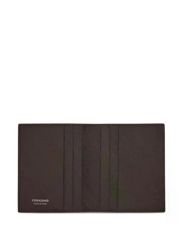 FERRAGAMO Gancini Credit Card Holder - Brown