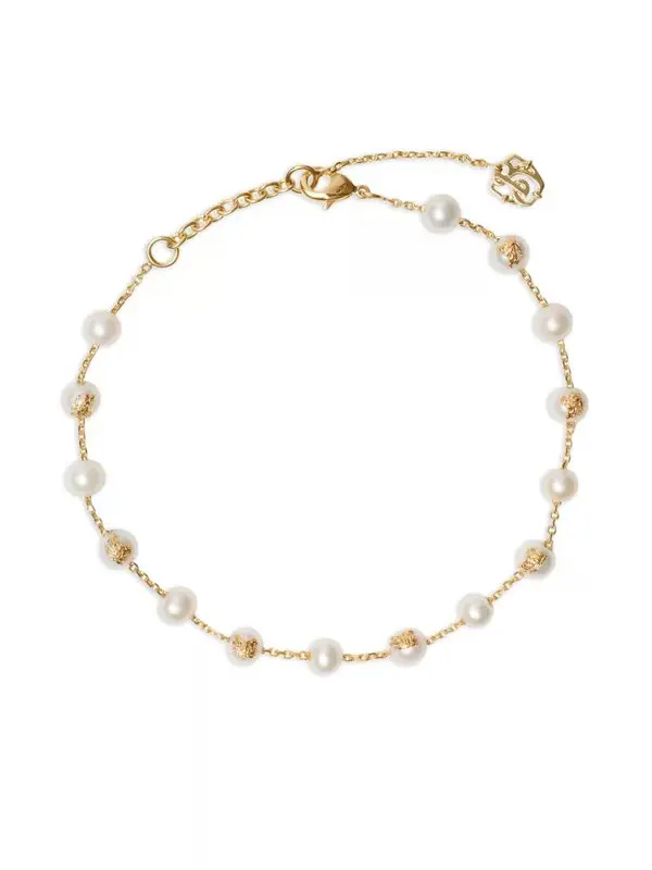 Burberry Charm Pearls Bracelet - Gold