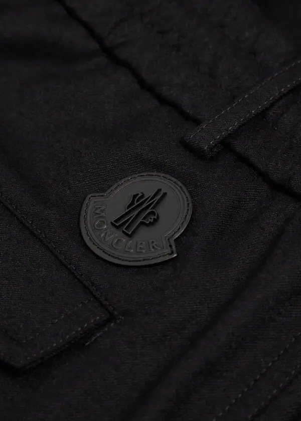 Moncler Wide-leg Wool Trousers