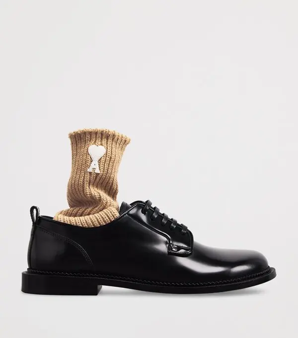 AMI Paris Wool-blend De Coeur Socks