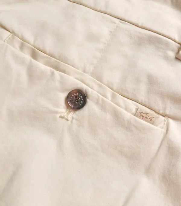 Paul & Shark Cotton-silk Blend Straight Chinos - Ivory