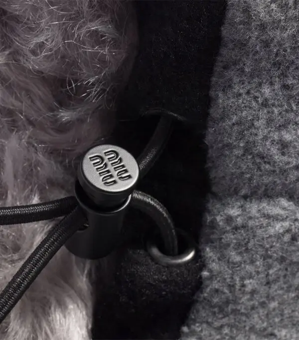 Miu Miu Fleece Logo Headband