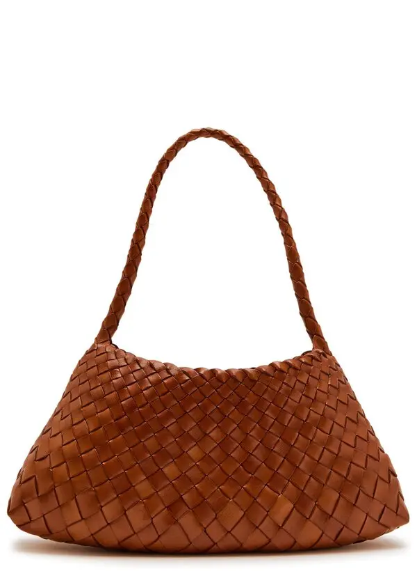 Dragon Diffusion Rosanna Woven Leather Shoulder Bag