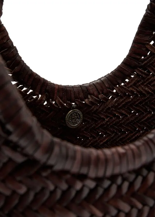 Dragon Diffusion Nantucket Big Woven Leather Tote Bag