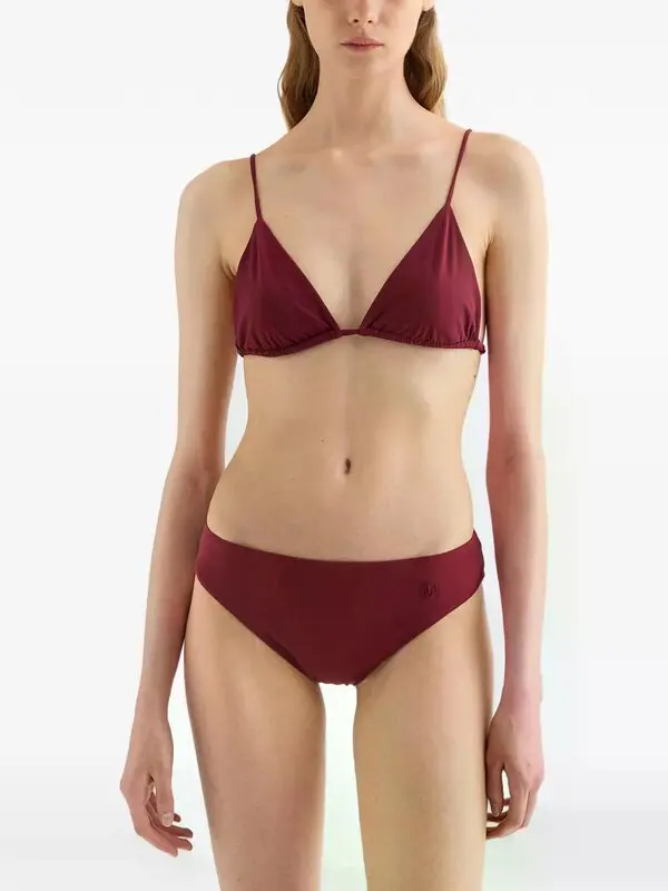 JIL SANDER Jersey Triangle Bikini Top