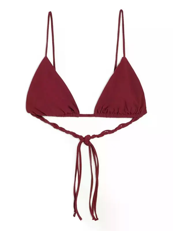 JIL SANDER Jersey Triangle Bikini Top
