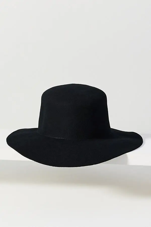 Hat Attack Anna Velour Bucket Hat - Black