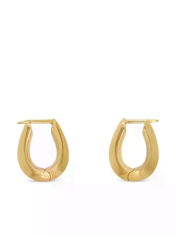 JIL SANDER Horseshoe Hoop Earrings