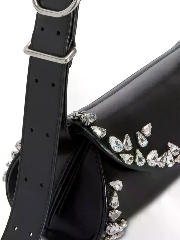 JIL SANDER Small Cannolo Shoulder Bag - Black