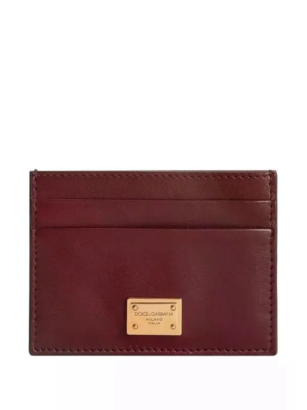 Dolce & Gabbana Plongé Calfskin Card Holder - Red