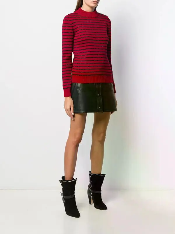 Saint Laurent Striped Knitted Jumper