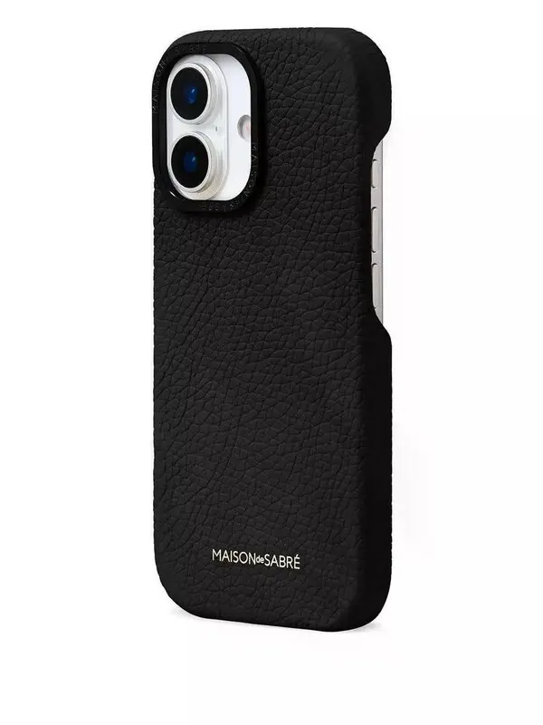MAISON DE SABRE Leather Iphone 17 Case - Black