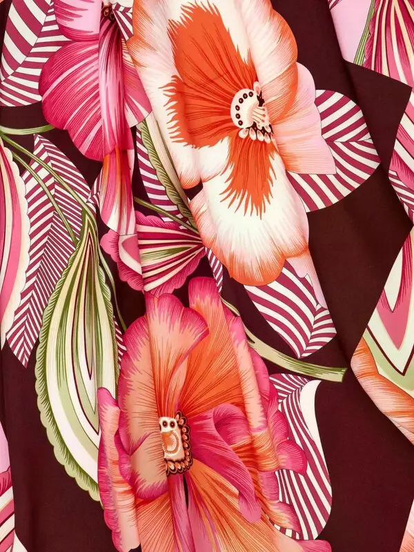 FERRAGAMO Brezza-print Silk Scarf - Pink