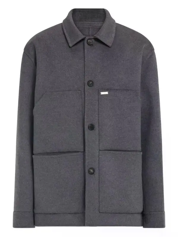 FERRAGAMO Button Patch Shirt Jacket