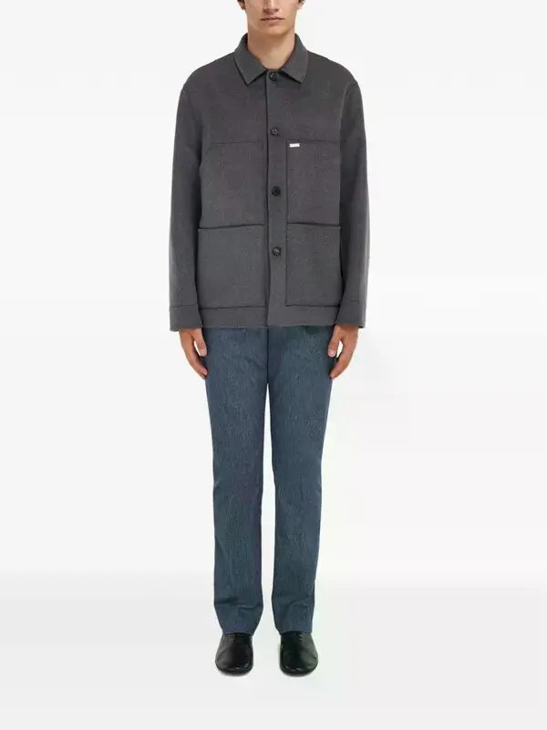 FERRAGAMO Button Patch Shirt Jacket